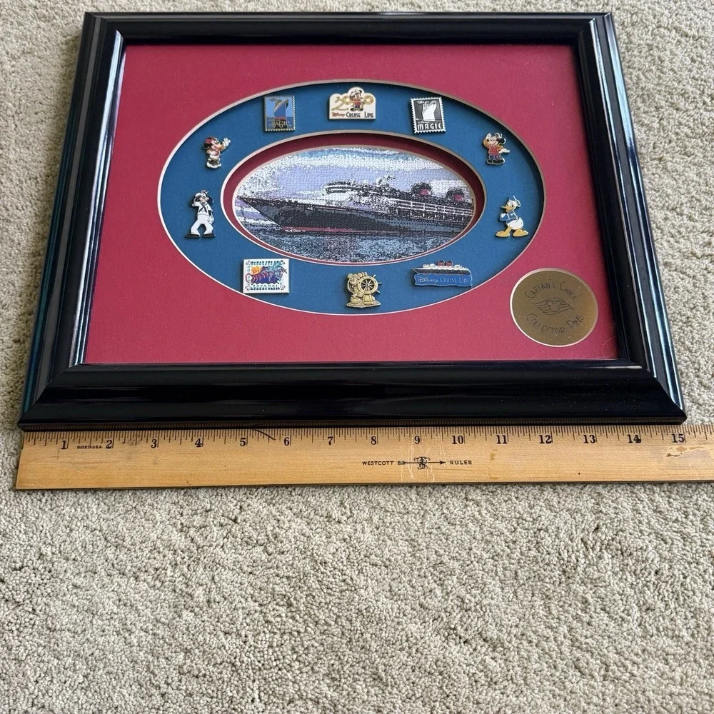 Disney | Art | Disney Cruise Line Captains Choice Framed Collectors Pin ...